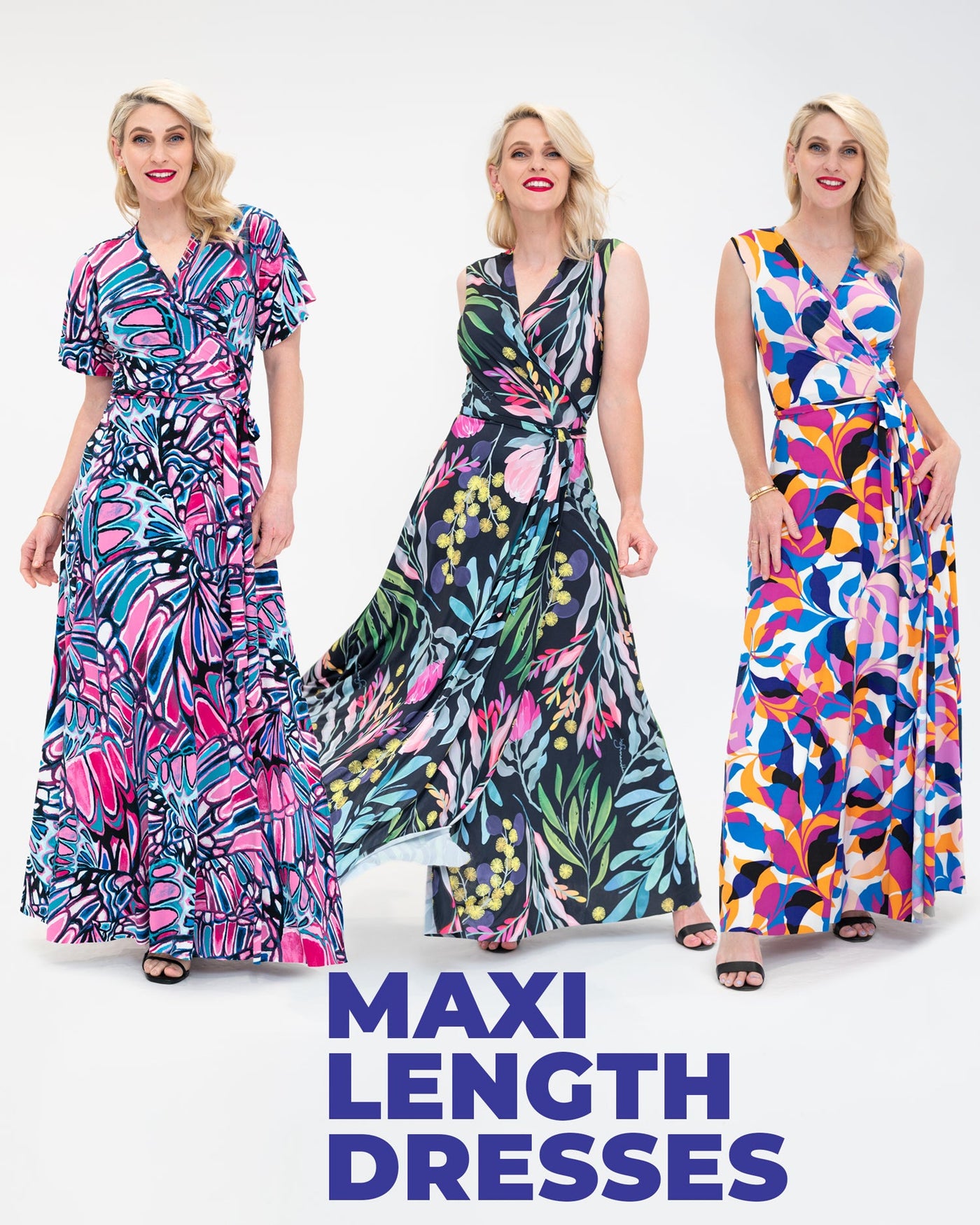Maxi Wrap Dresses, shop in sizes 6-22. Melbourne made – BY SAMANTHA ...