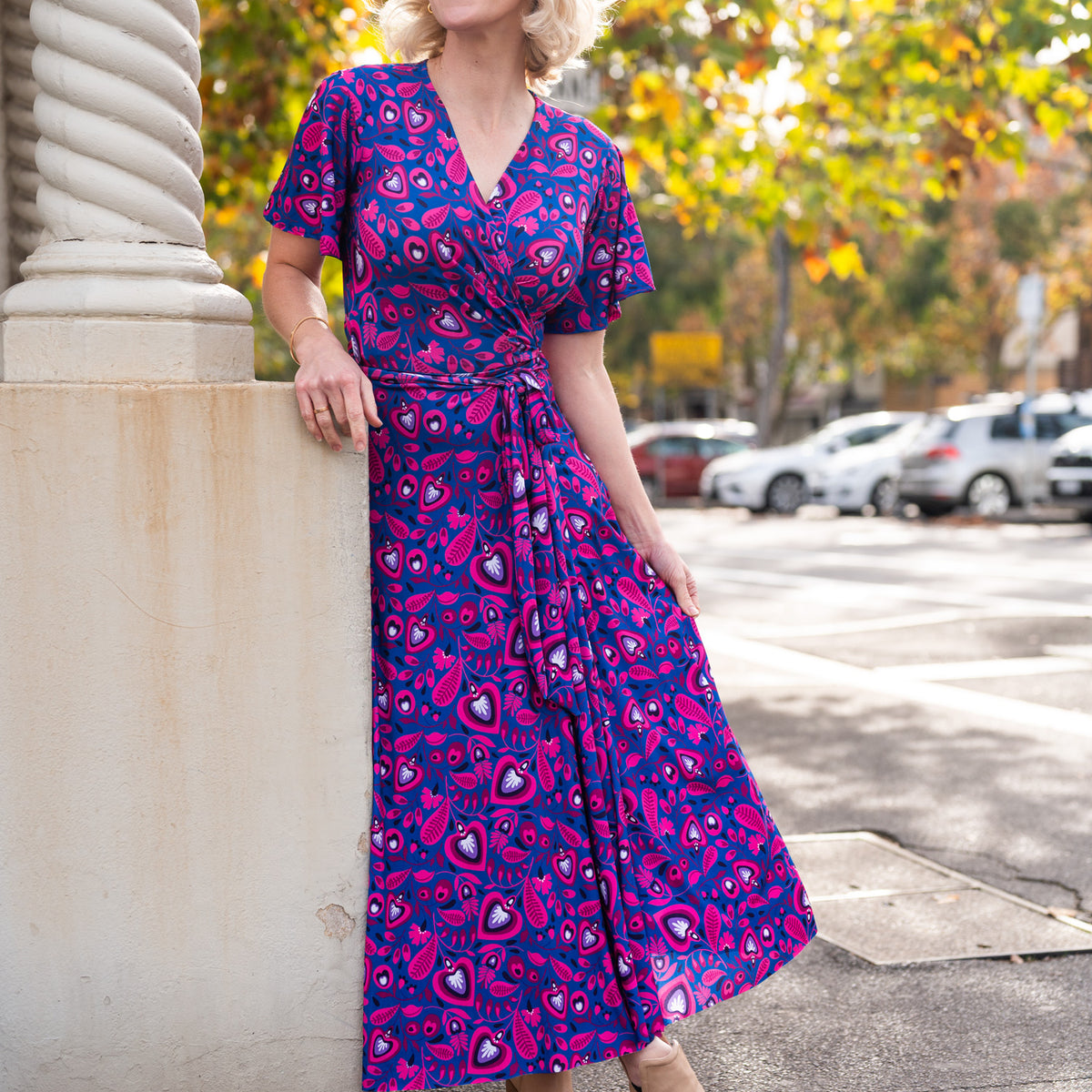 Harper - Wrap Dress - Pre-Order | Melbourne made clothes sizes 6-22 ...